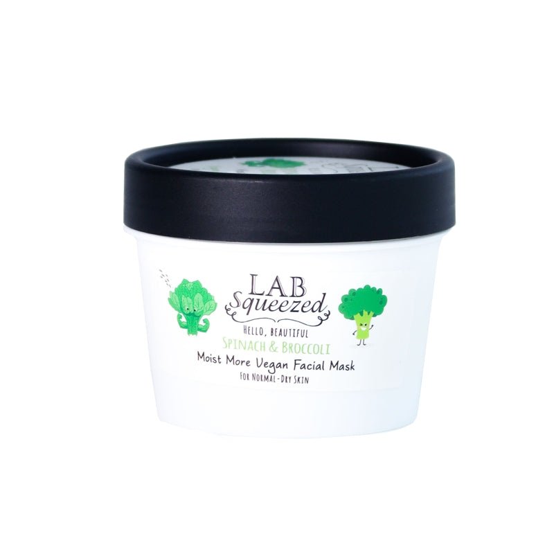 Lab Squeezed Spinach & Broccoli Moist More Vegan Facial Mask 100 Ml ...